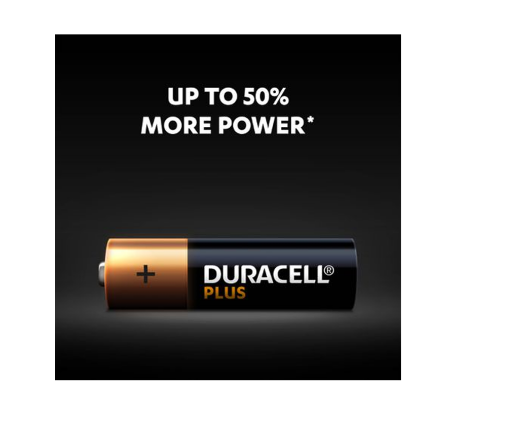 Duracell Plus AA Alkaline Batteries, 12 Pack - 1.5V LR6 MN1500 ...