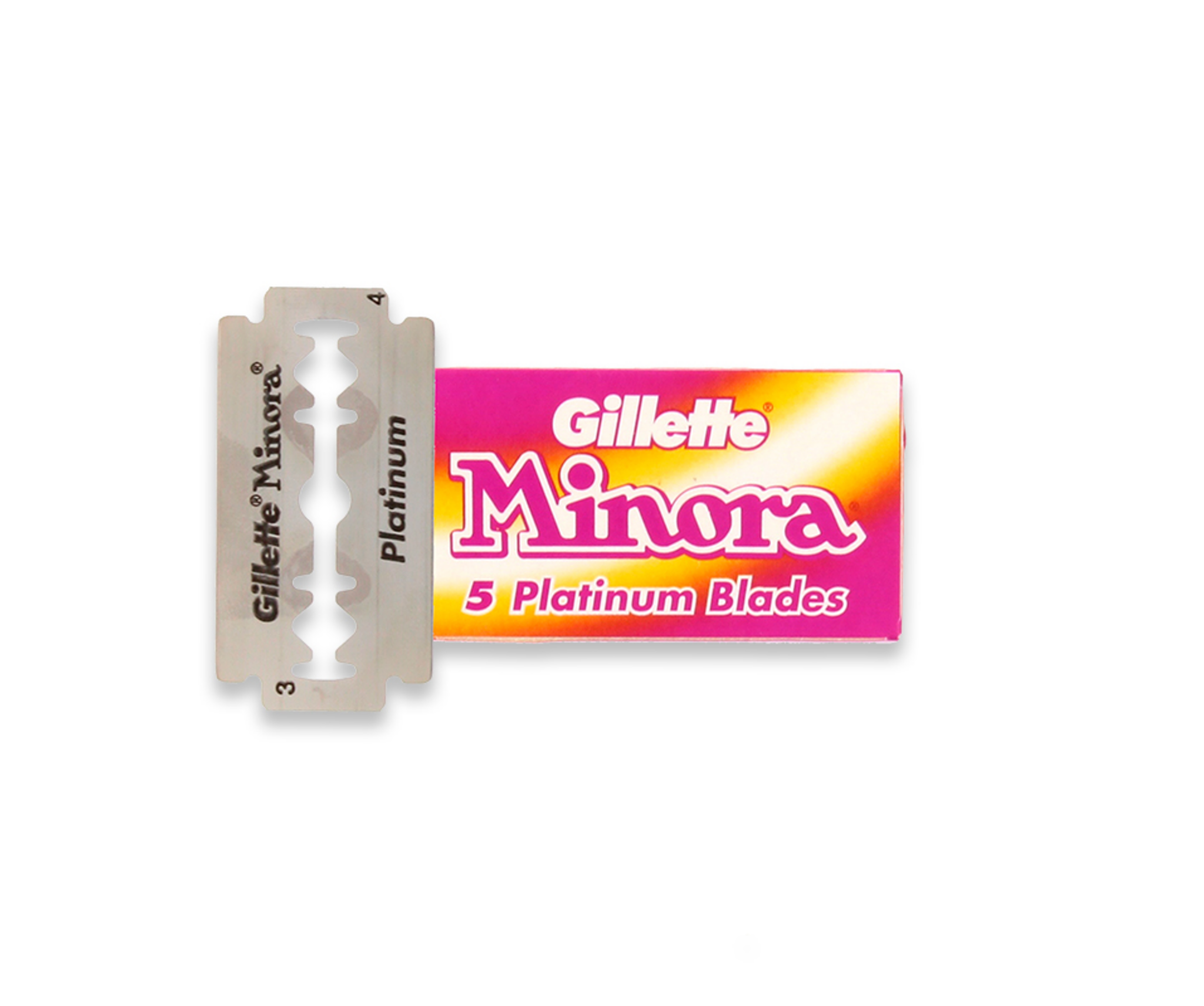 Gillette Minora Platinum Double Edge Blades - 20 Pack (20 x 5 ...